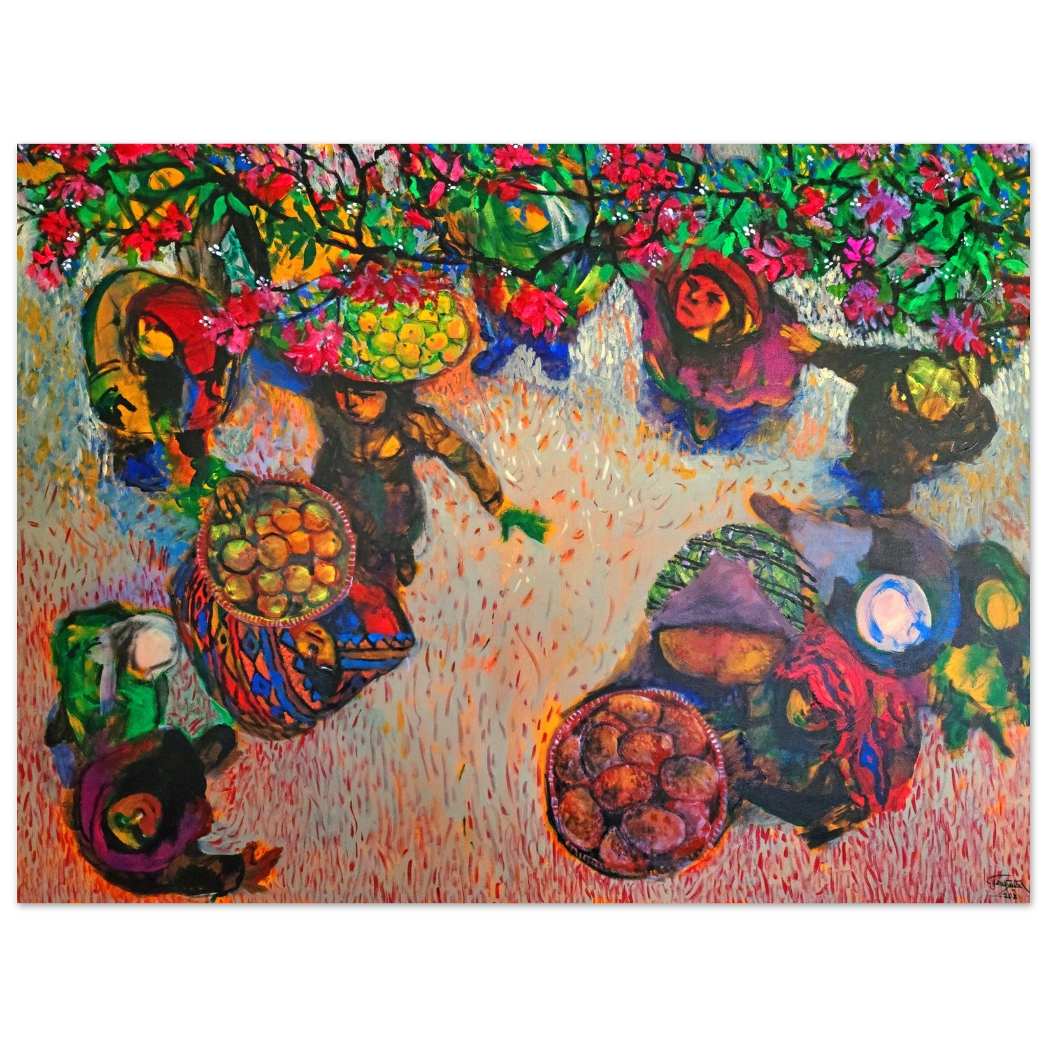 Amidst Blooming Flowers Wall Art