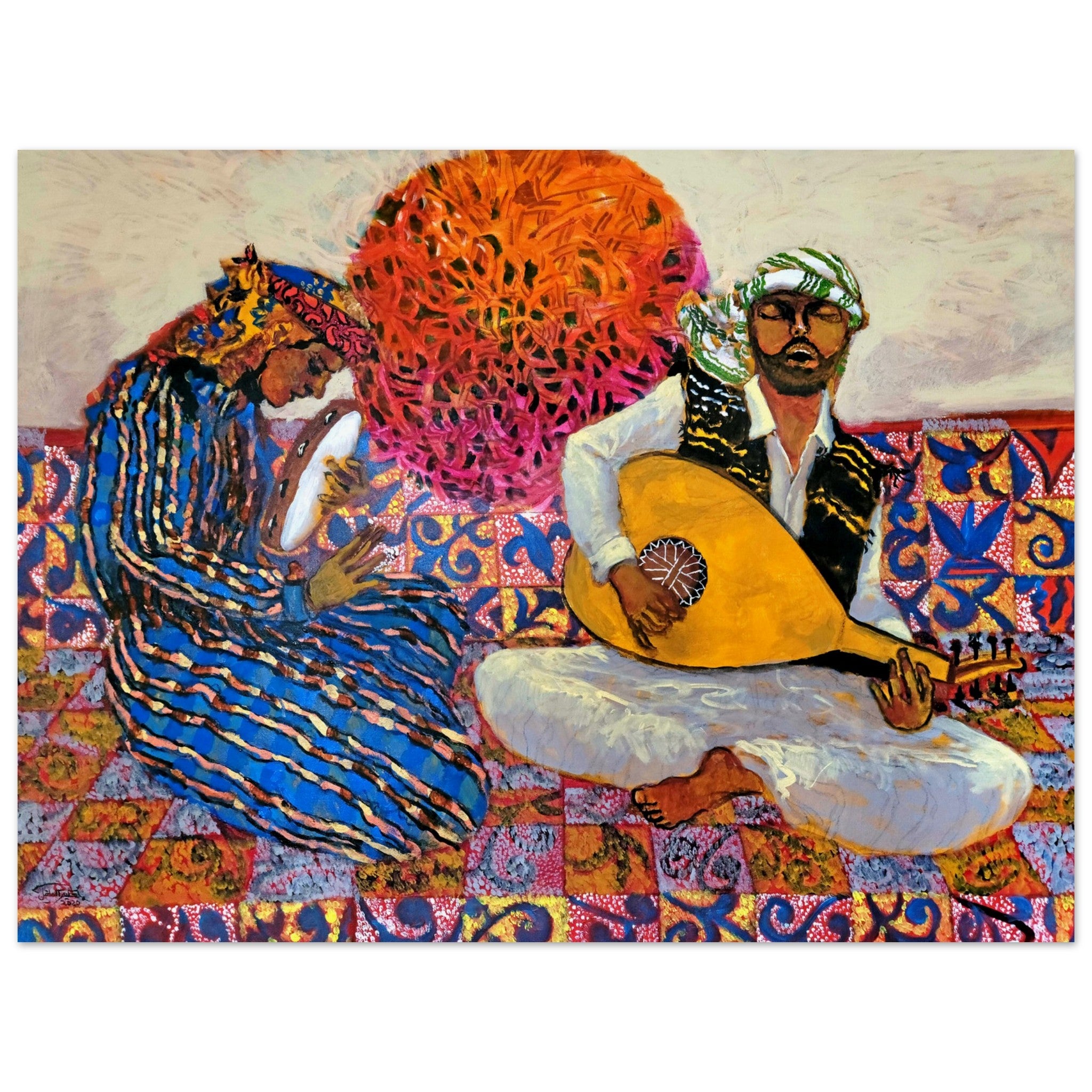 Music Mosaic Wall Art